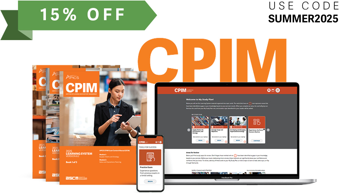 APICS CPIM 8 Planning and Inventory Management | ASCM