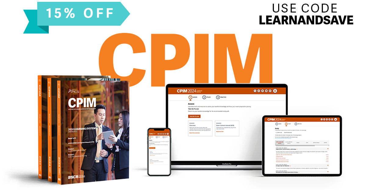 APICS CPIM 8 Planning and Inventory Management | ASCM