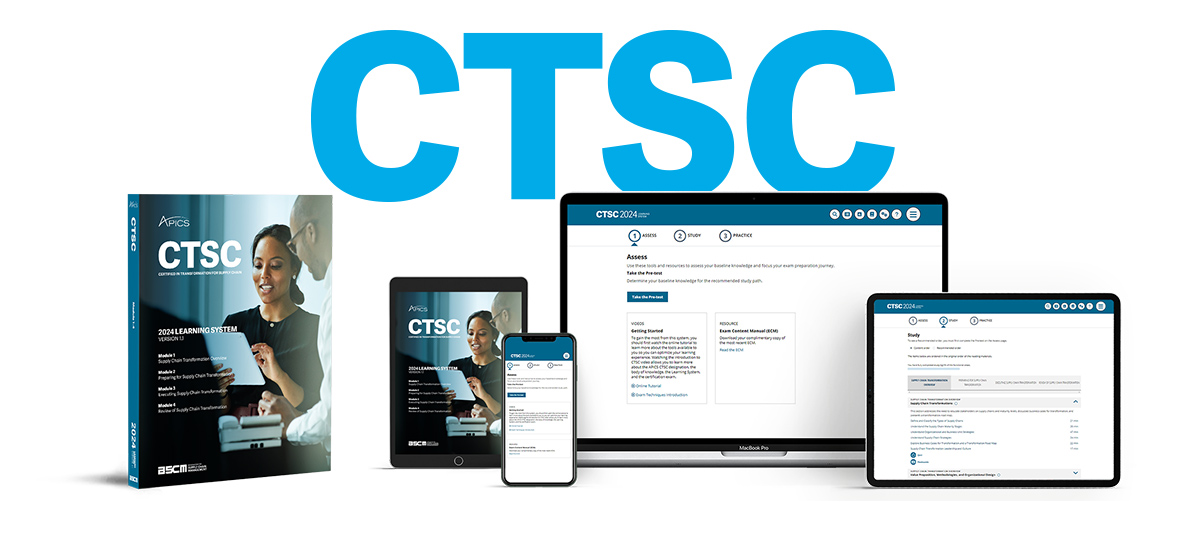 CTSC - Certified in Transformation for Supply Chain | ASCM